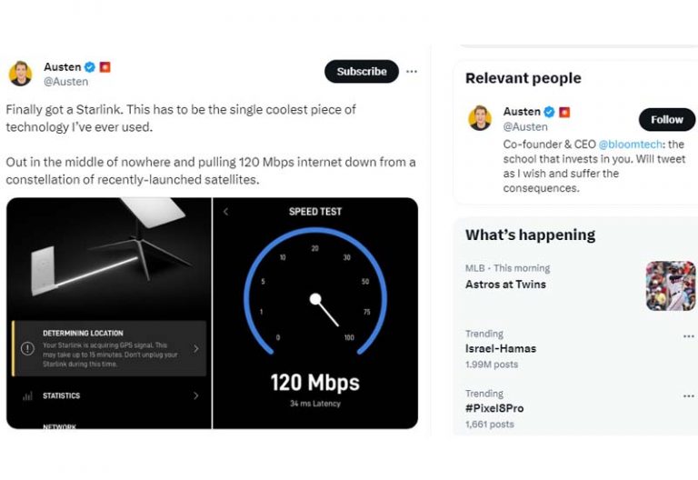 Starlink Speed Test Reignites Excitement Over SpaceX Internet Ambitions ...