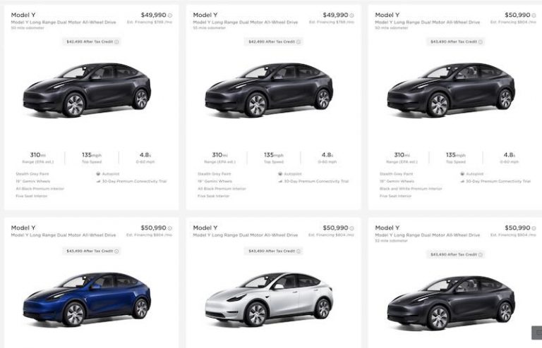 Tesla has Removed All Inventory Discounts for All Vehicle Models in the ...