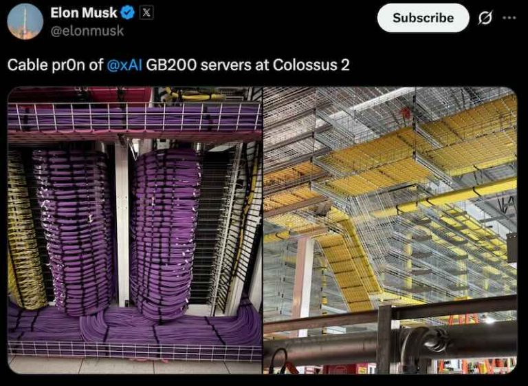 xAI Colossus 2 Supercomputer Targets Million-GPU Milestone with $20B ...