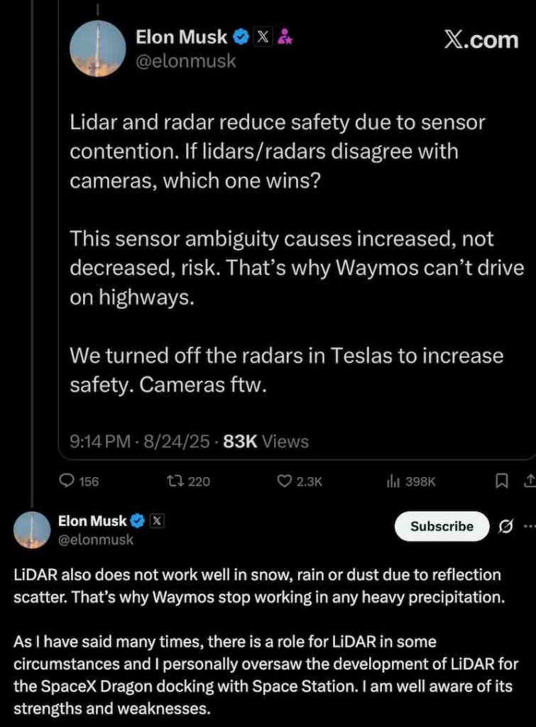 Tesla Drops Lidar/Radar from FSD: Vision-Only Future Ahead for ...