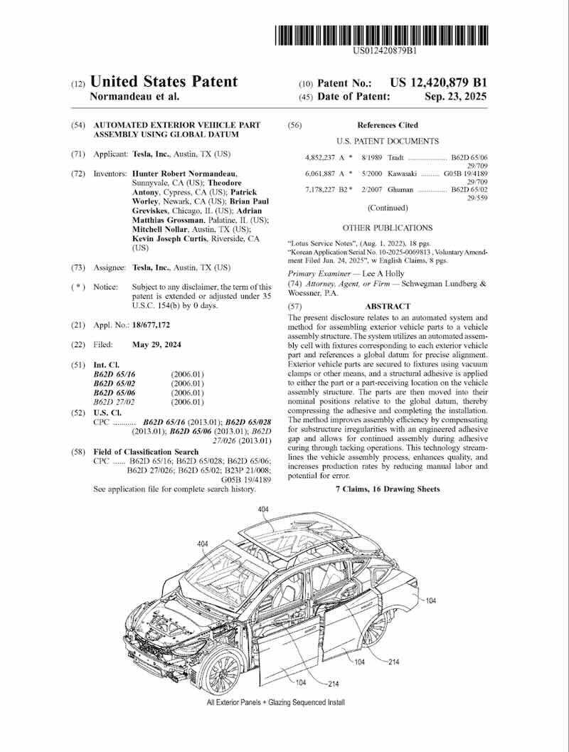 Tesla True Unboxed Process Patent Could Transform EV Manufacturing for ...