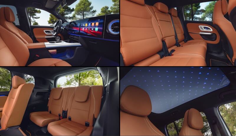 Mercedes GLB EV Interior Unveiled: Triple Screens & Smart Glass Tech ...