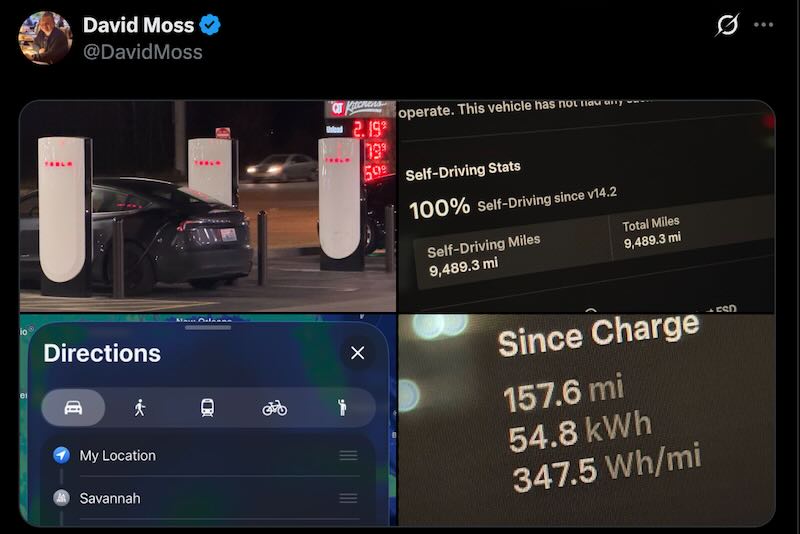 Tesla FSD Drives 9,000 Miles Without Intervention, Owner Documents ...