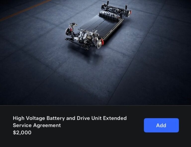 Tesla $2K High Voltage Battery and Drive Unit Extended Service: What ...