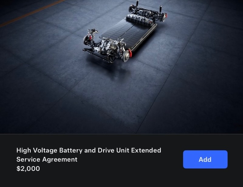 Tesla $2K High Voltage Battery and Drive Unit Extended Service: What ...