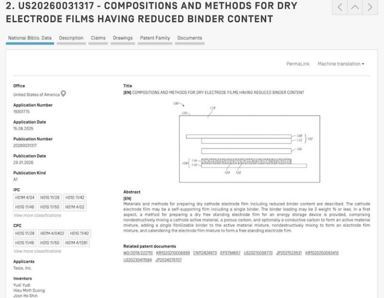 Tesla Dry Electrode Patent Secures 4680 Battery Manufacturing Advantage ...